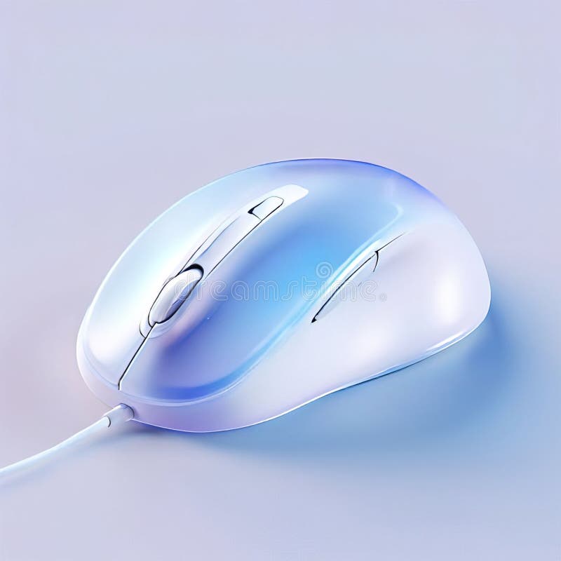 Icon of Mouse, Glossy Glass Style Stock Illustration - Illustration of ...