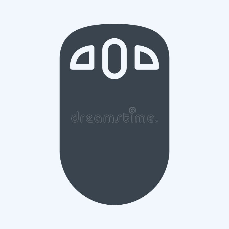 Icon Mouse. Suitable for Computer Components Symbol. Glyph Style ...