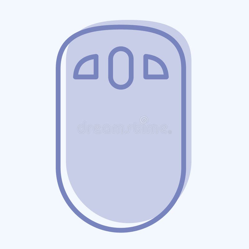 Icon Mouse. Suitable for Computer Components Symbol. Two Tone Style ...