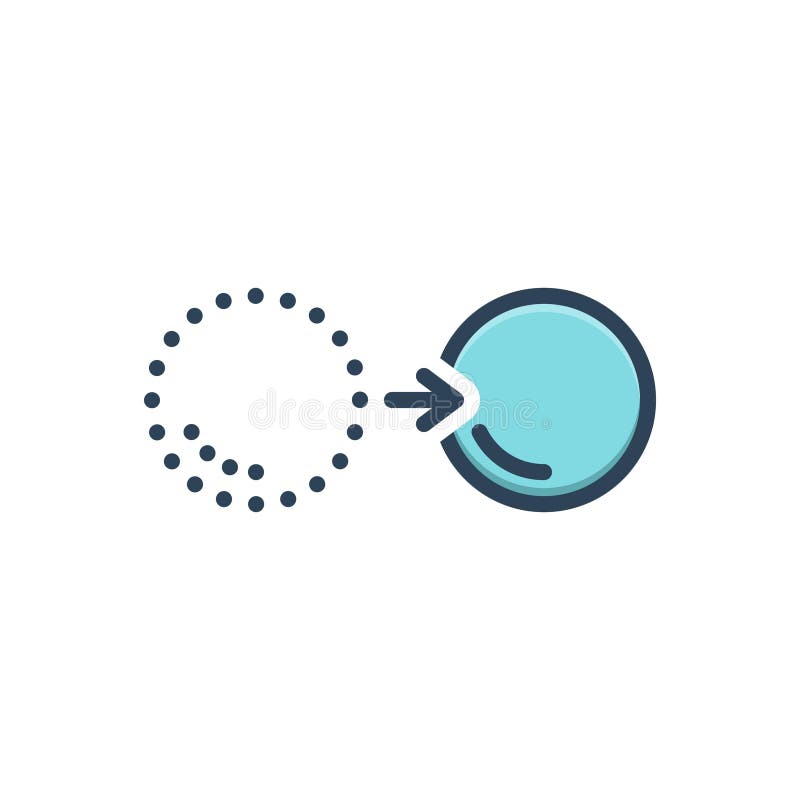 Color Illustration Icon for Move, Motion and Forward Stock Illustration ...