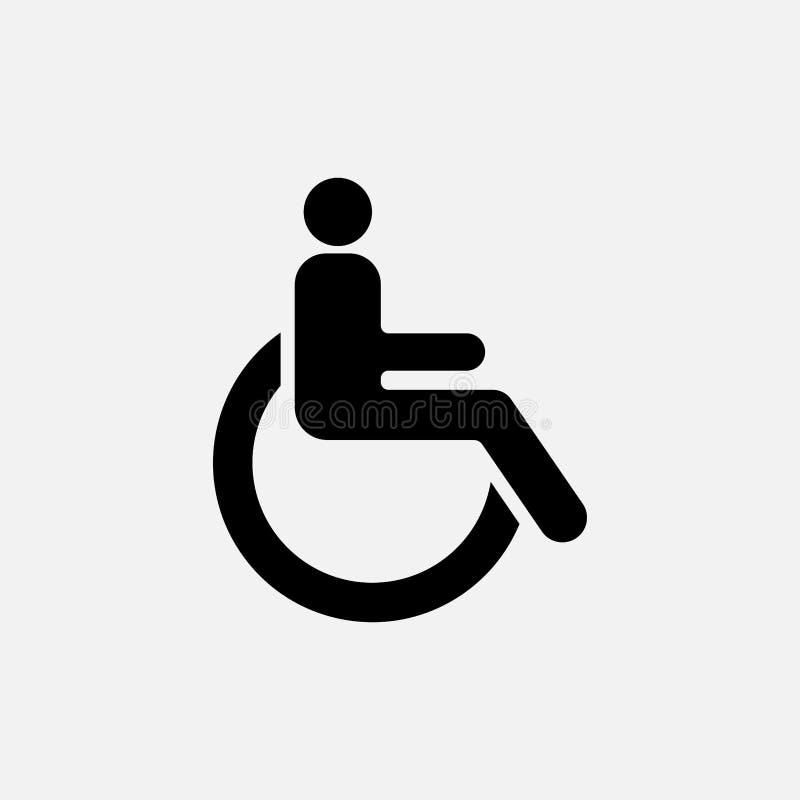 Icon Movement of Persons with Disabilities, Concept Stock Illustration ...