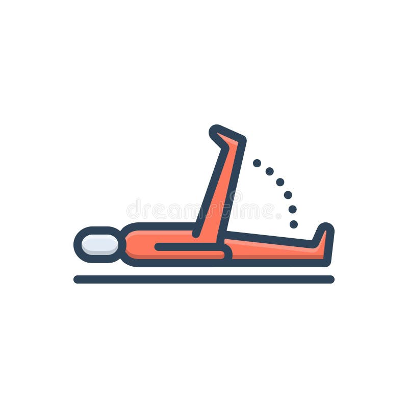 Color Illustration Icon for Movements, Motion and Exercise Stock ...