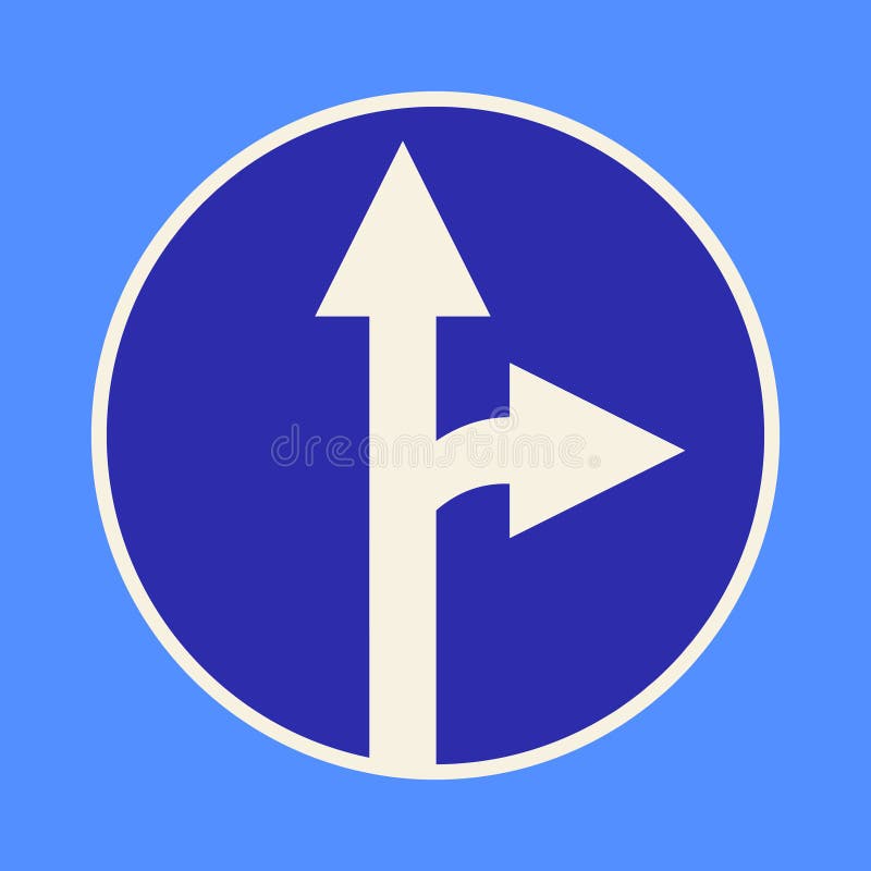 Icon Moving Straight or To the Right. Vector Clipart Stock Vector ...