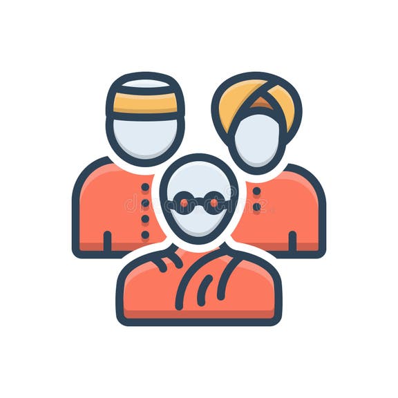 Color Illustration Icon for Multicultural, Culture and Traditional ...