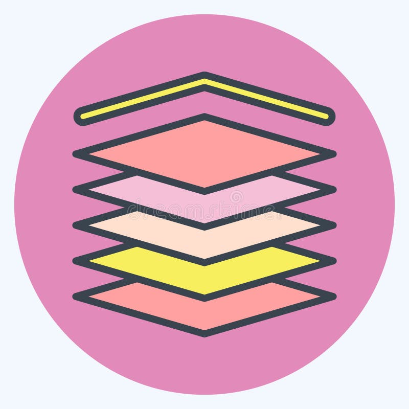 Icon Multilayers. Related To Machine Learning Symbol. Color Mate Style ...