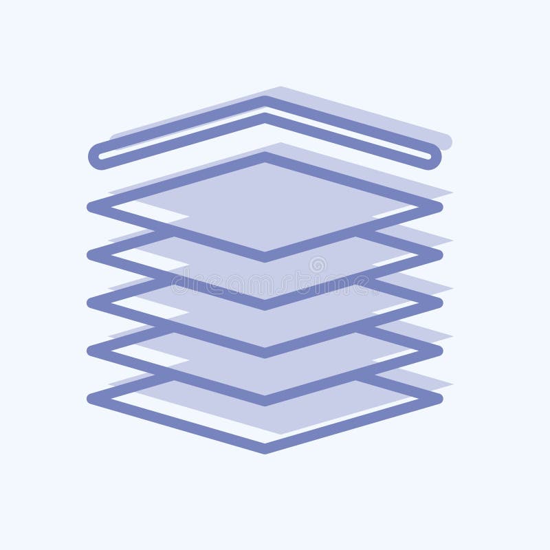 Icon Multilayers. Related To Machine Learning Symbol. Two Tone Style ...