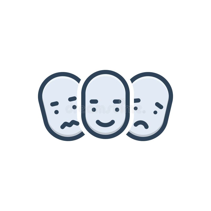 Color Illustration Icon for Multiple Personality, Multiple and Mental ...