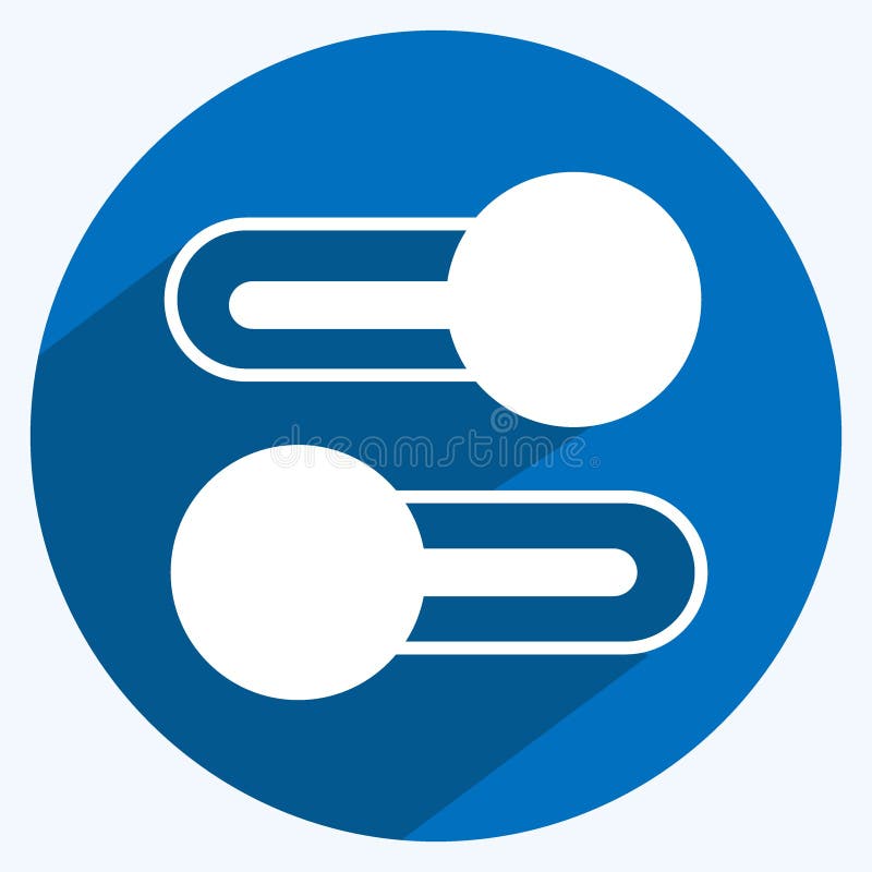 Icon Multiple Switches. Suitable for Web Interface Symbol. Long Shadow ...