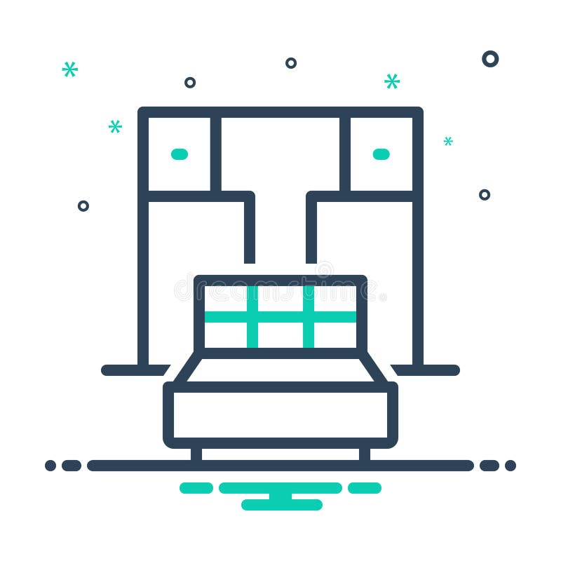 Mix Icon for Murphy, Apartment and Room Stock Illustration ...