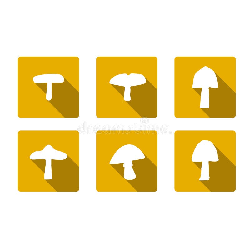 Mushrooms Symbol Icon, Black Vector Sign with Editable Strokes, Concept ...