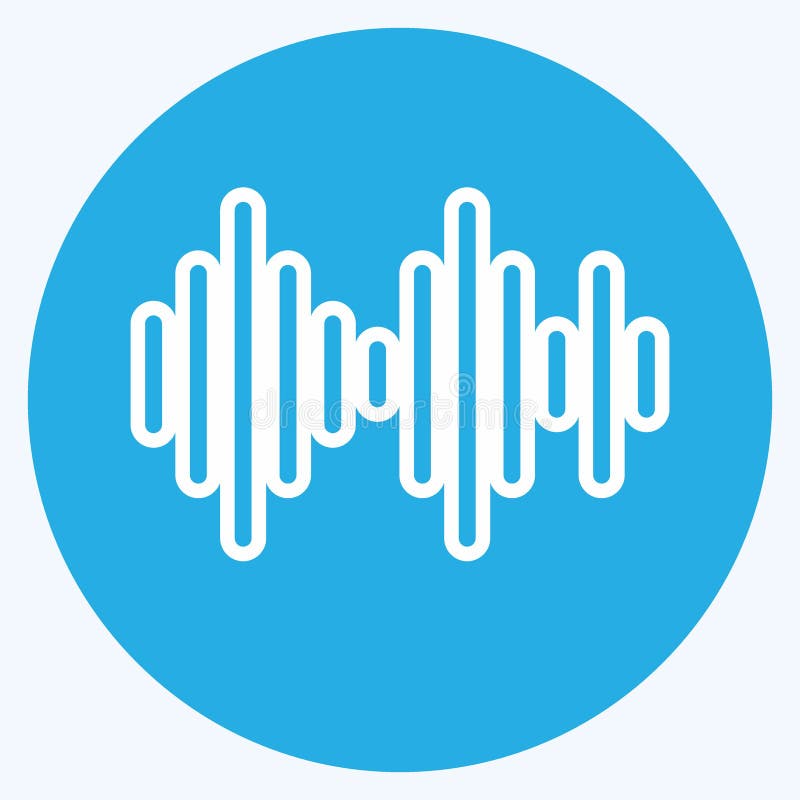 Icon Music Indicator. Suitable for Music Symbol. Blue Eyes Style ...