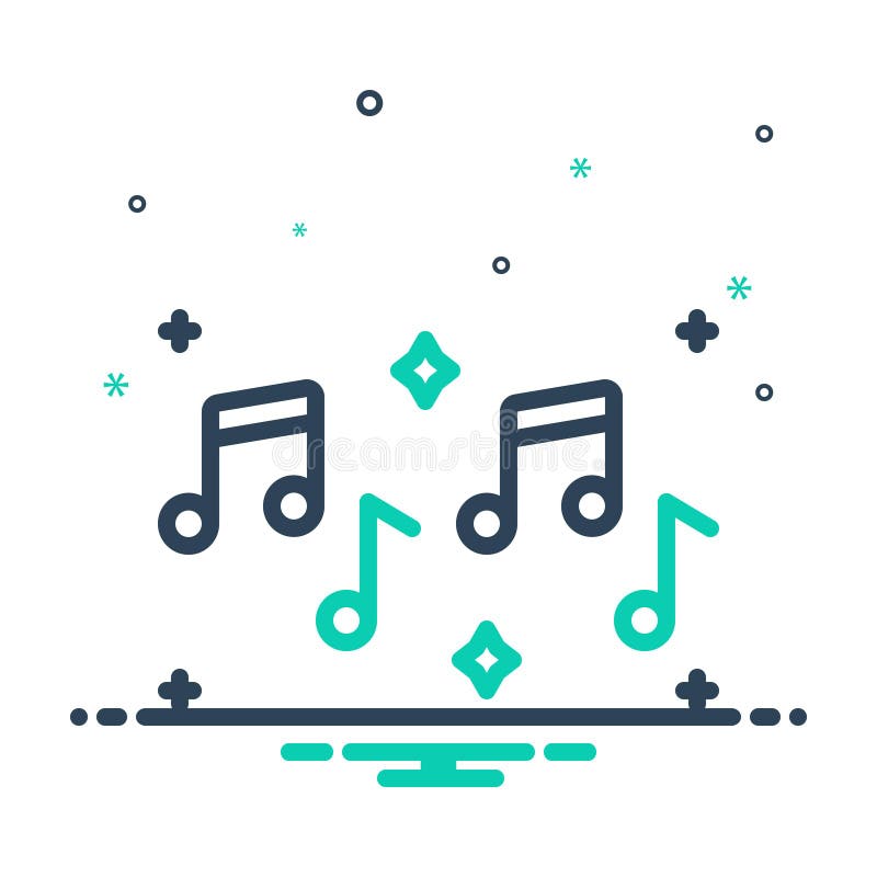 Mix Icon for Musical, Guitar and Acoustic Stock Vector - Illustration ...