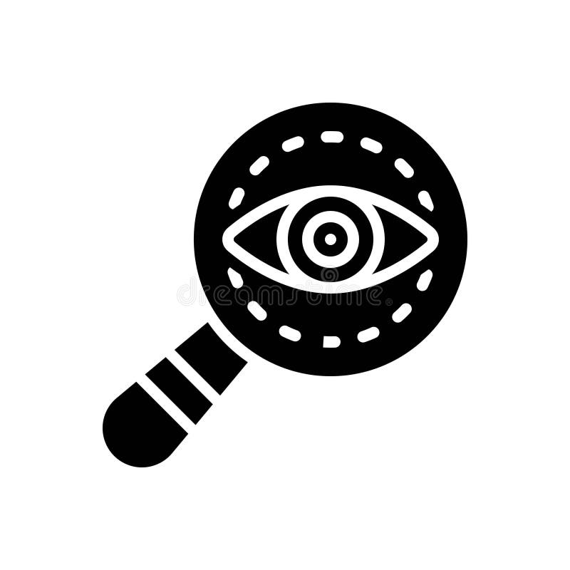 Black Solid Icon for Mystery, Secret and Secrecy Stock Vector ...