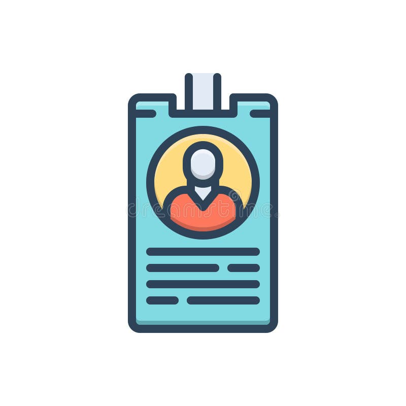 Color Illustration Icon for Named, Enrolled and Nominated Stock Vector ...