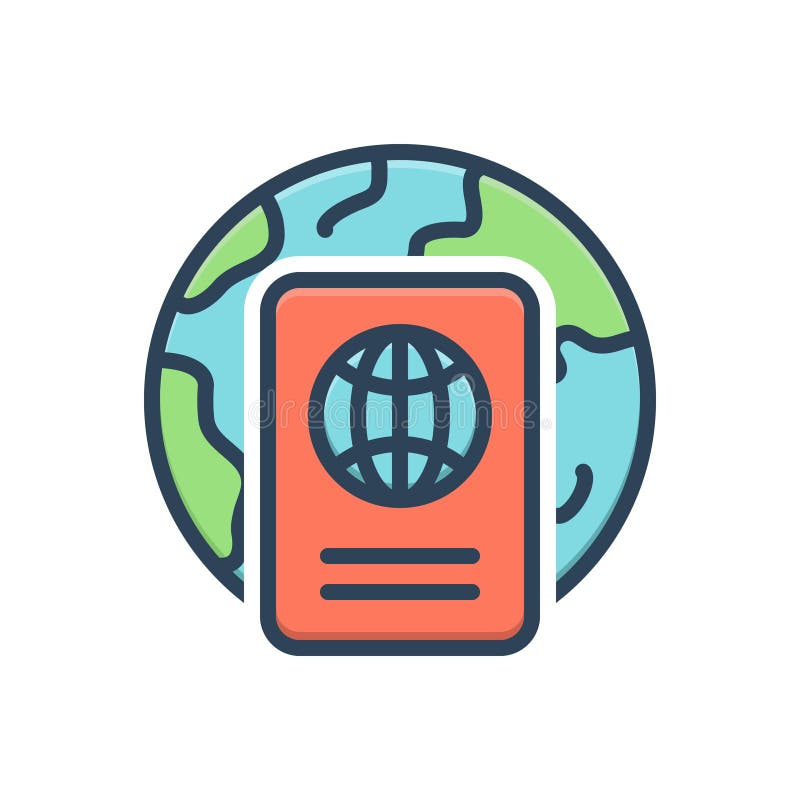 Color Illustration Icon for Nationally, National and Landmark Stock ...