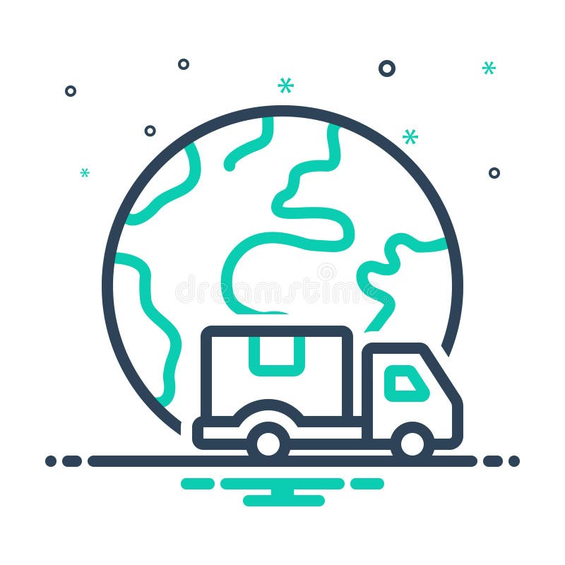 Mix Icon for Nationwide, Widespread and Comprehensive Stock Vector ...