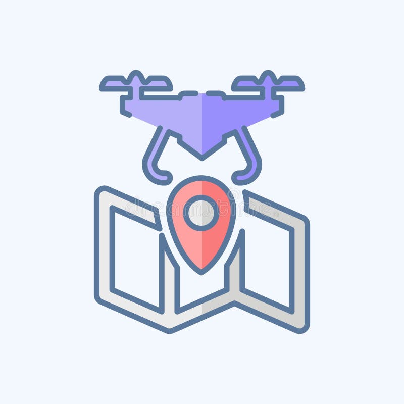 Icon Navigation. Related To Drone Symbol. Doodle Style. Simple Design ...