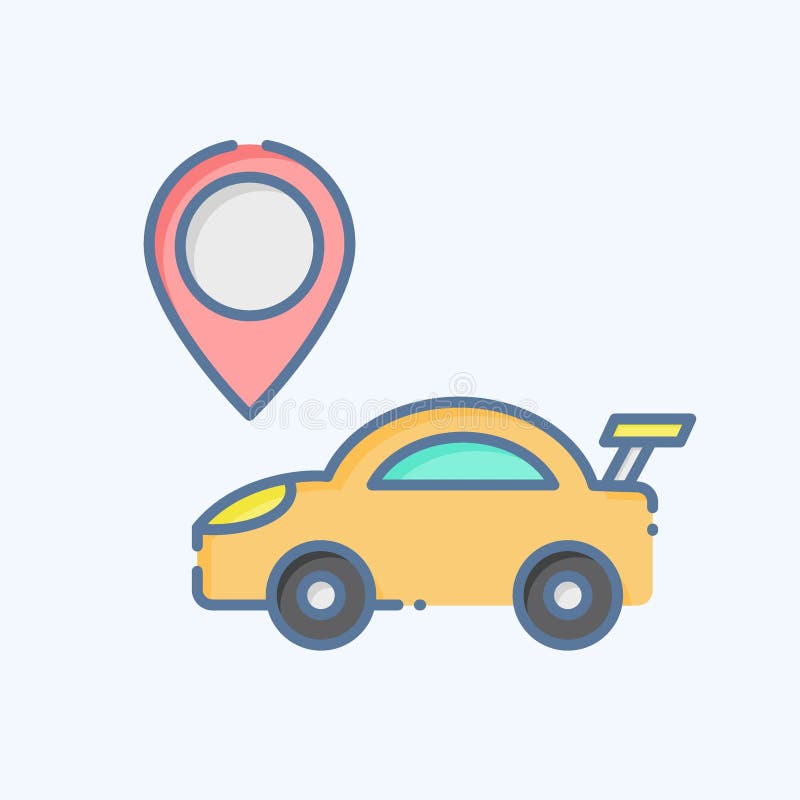 Icon Navigation. Related To Racing Symbol. Doodle Style. Simple Design ...