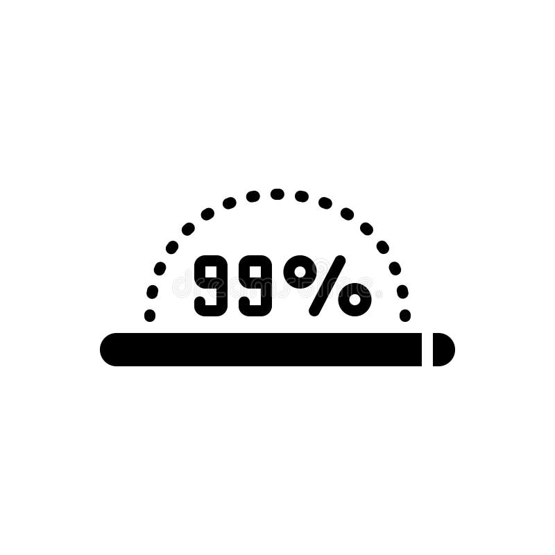 Black Solid Icon for almost, Nearly and Approximate Stock Vector ...