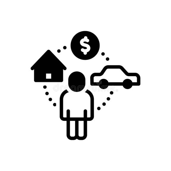 Black Solid Icon for Need, Requirement and Necessity Stock Vector ...