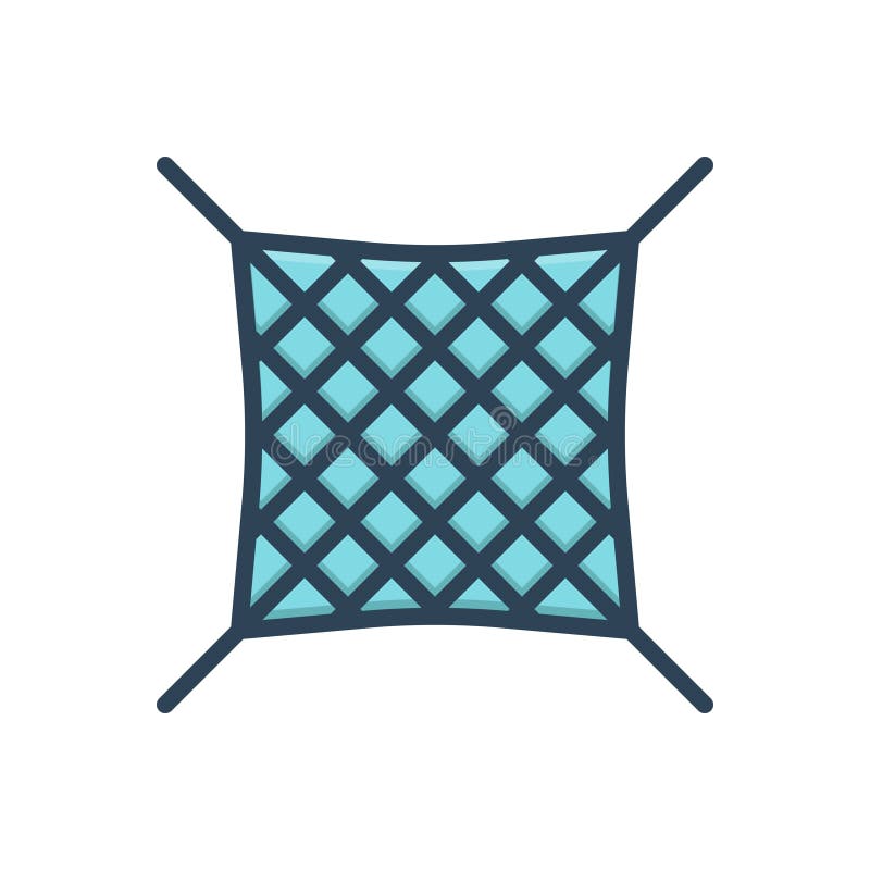 Color Illustration Icon for Net, Grid and Mesh Stock Illustration ...