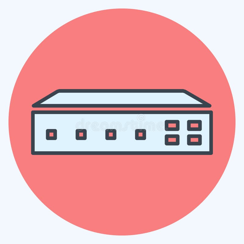 Icon Networking Switch - Color Mate Style,Simple Illustration,Editable ... Icon Networking Switch - Color Mate Style,Simple Illustration,Editable ...
