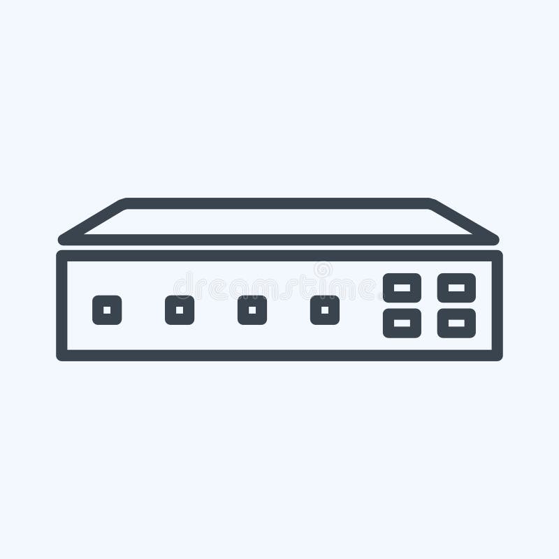 Icon Networking Switch - Line Style,Simple Illustration,Editable Stroke ...