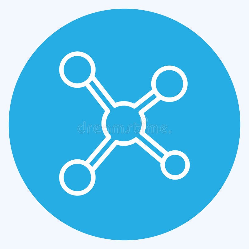 Icon Networks. Suitable for it Services Symbol. Blue Eyes Style. Simple ...
