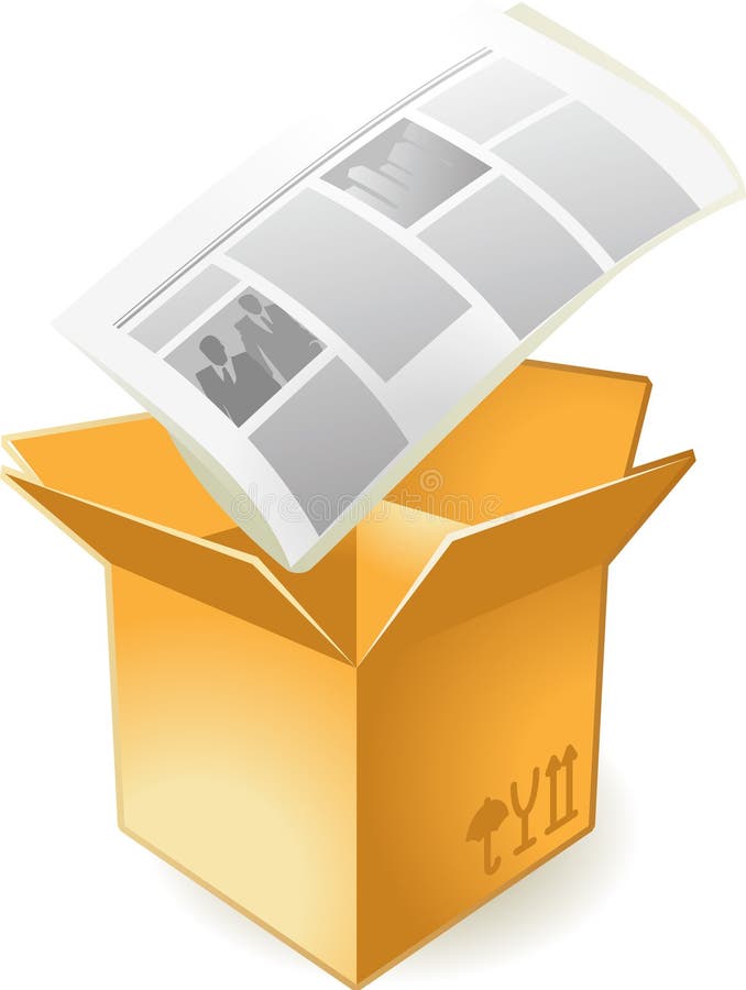 Newspaper Vector Illustration Stock Vector - Illustration of pages ...