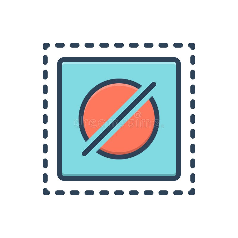 Color Illustration Icon for Nil, Nothing and None Stock Illustration ...