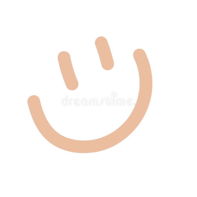 Smile Smiling Face Facial Feeling Emotion Stock Illustration ...