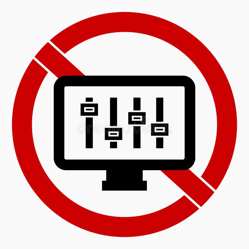 Icon no settings stock illustration. Illustration of wrench - 265066357