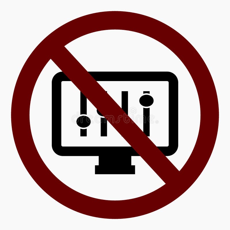 Icon no settings stock illustration. Illustration of prohibition ...