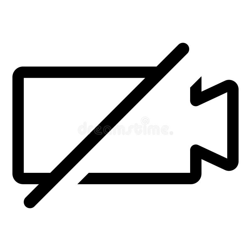 No Video ( Camera ) stock vector. Illustration of video - 235739321