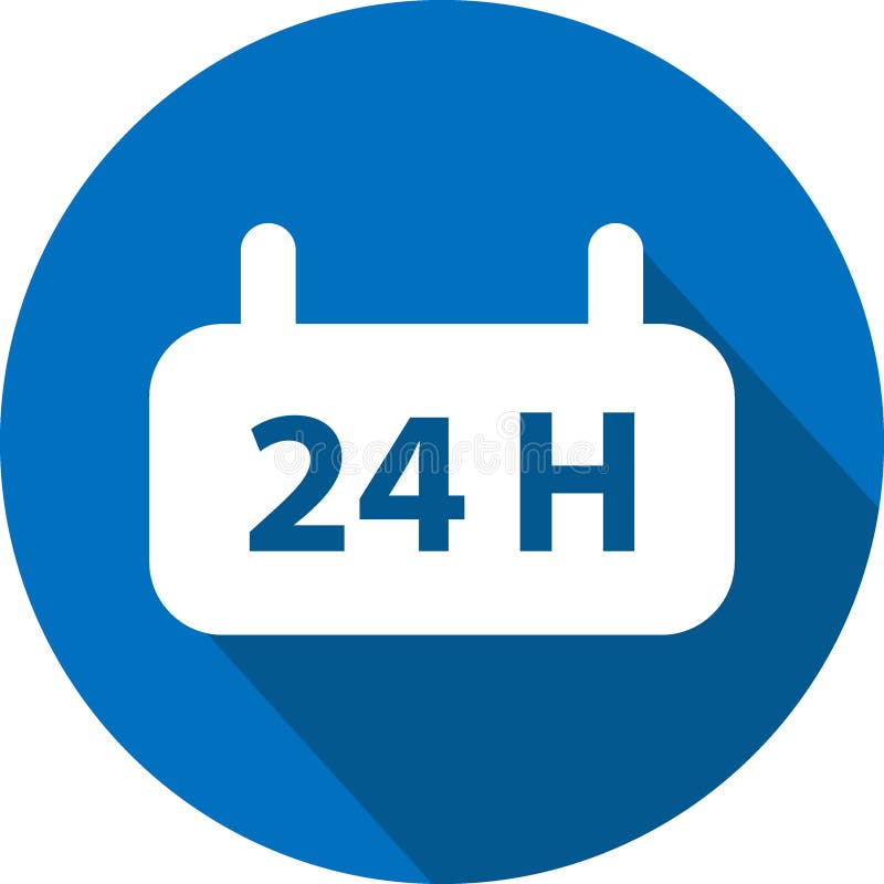 Icon Non Stop - Long Shadow Style Stock Vector - Illustration of ...