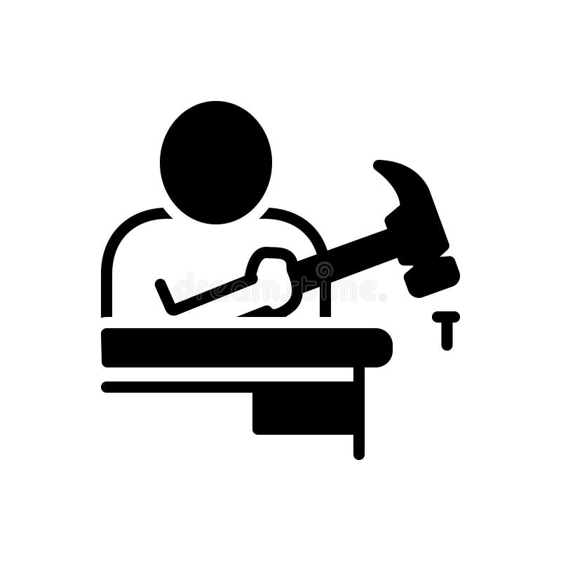 Black Solid Icon for Noob, Inexperienced and Inexpert Stock Vector ...