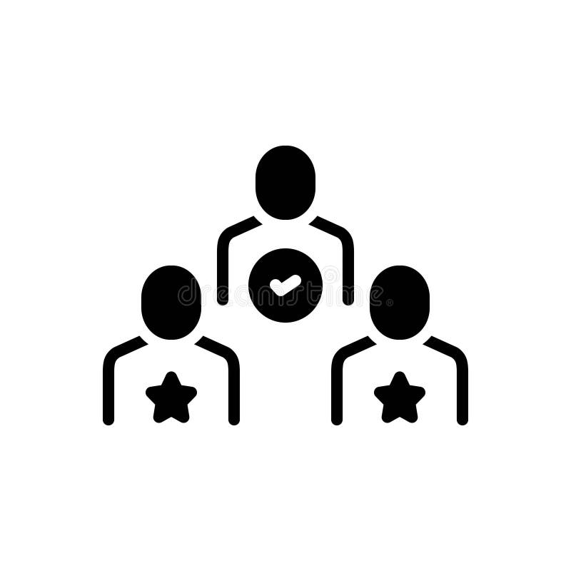 Black Solid Icon for Norm, Ideal and Model Stock Vector - Illustration ...