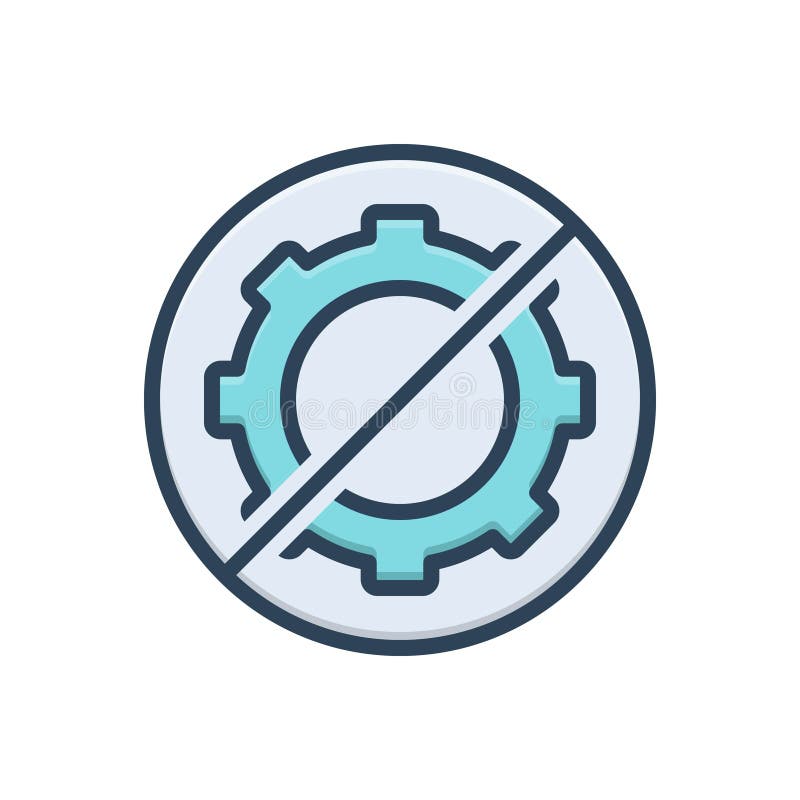 Color Illustration Icon for Not, Restricted and Nope Stock Vector ...