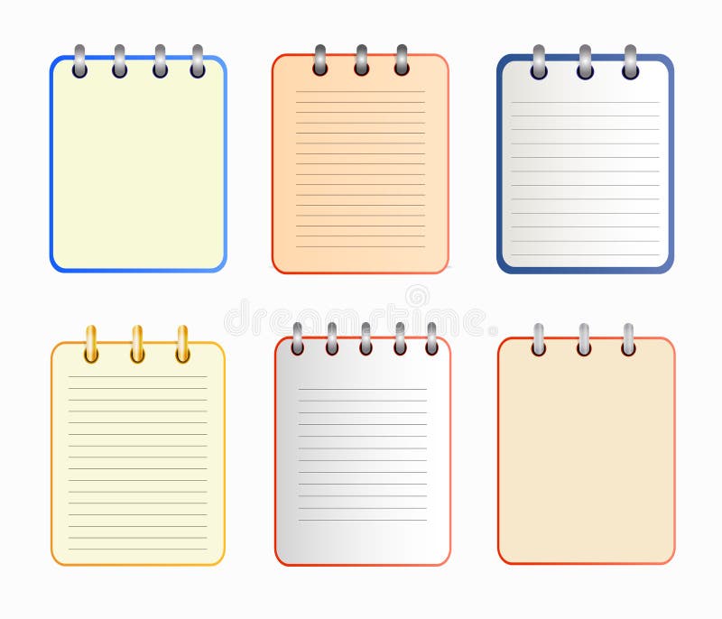 Red Tear-off Notepad on Rings Stock Vector - Illustration of icon ...