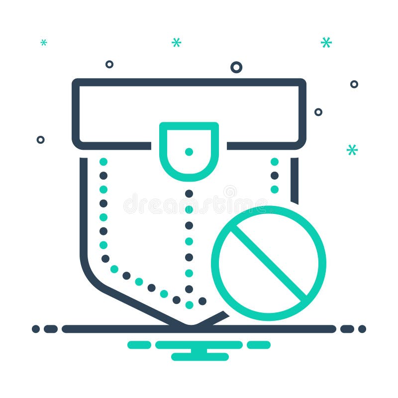 Mix Icon for Nothing, Not a Thing and Nill Stock Vector - Illustration ...