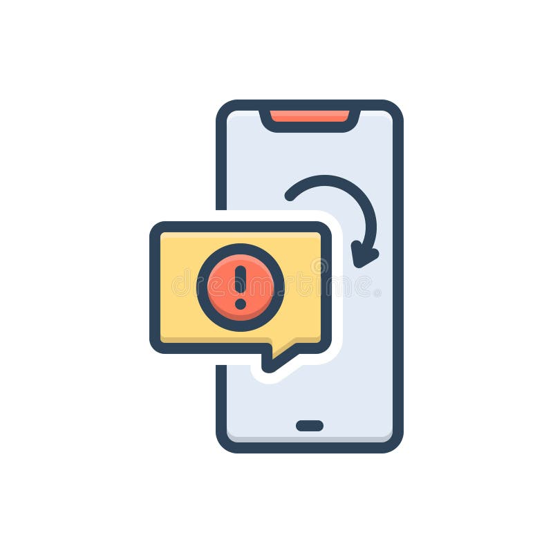 Color Illustration Icon for Notice, Information and Message Stock ...