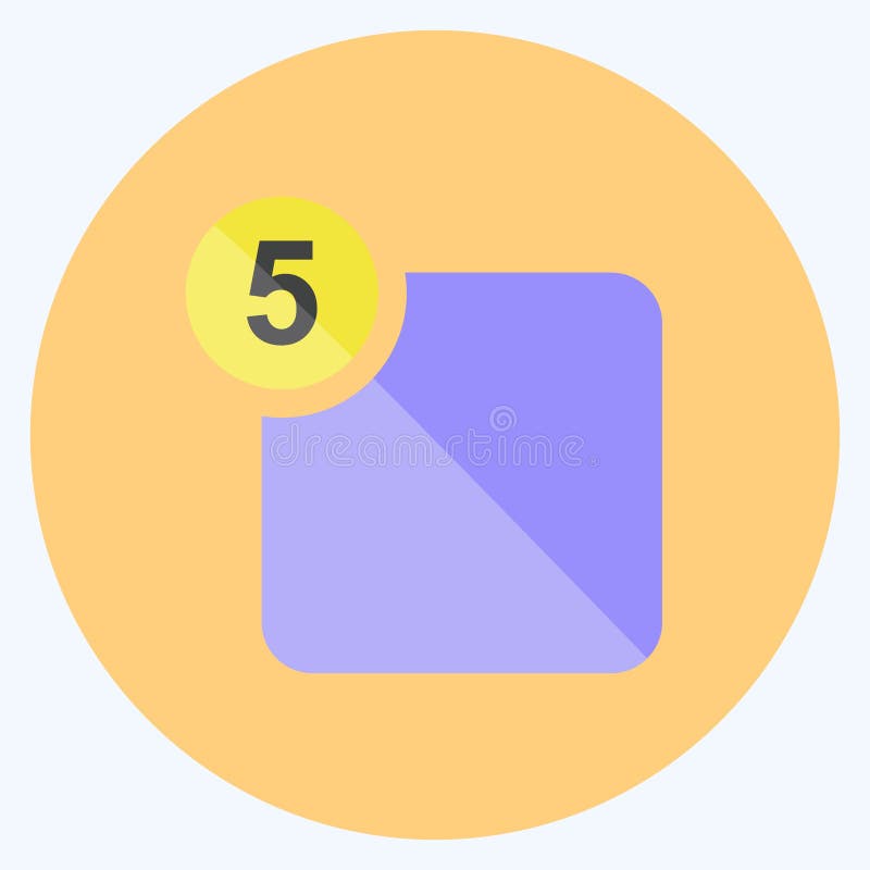 Icon Notification. Suitable for Web Interface Symbol. Flat Style ...