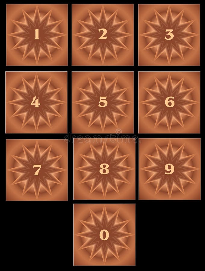 Icon numbers stock illustration. Illustration of modern - 6210817