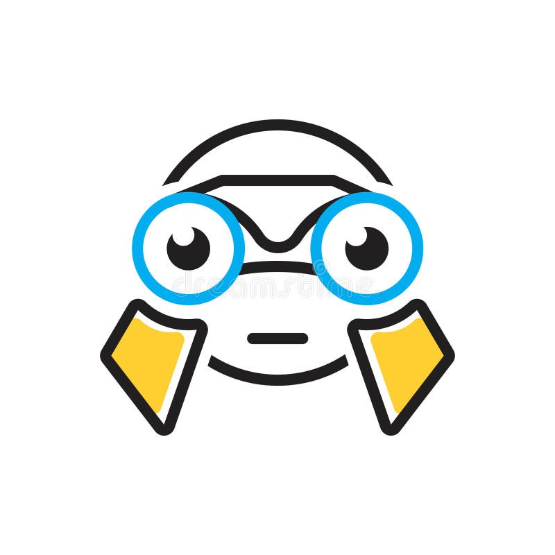 Multi Color Icon for Observation, Watching and Detective Stock Vector ...