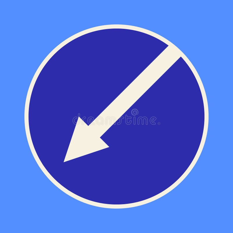 Icon Obstacle Avoidance on the Left. Vector Clipart Stock Vector ...