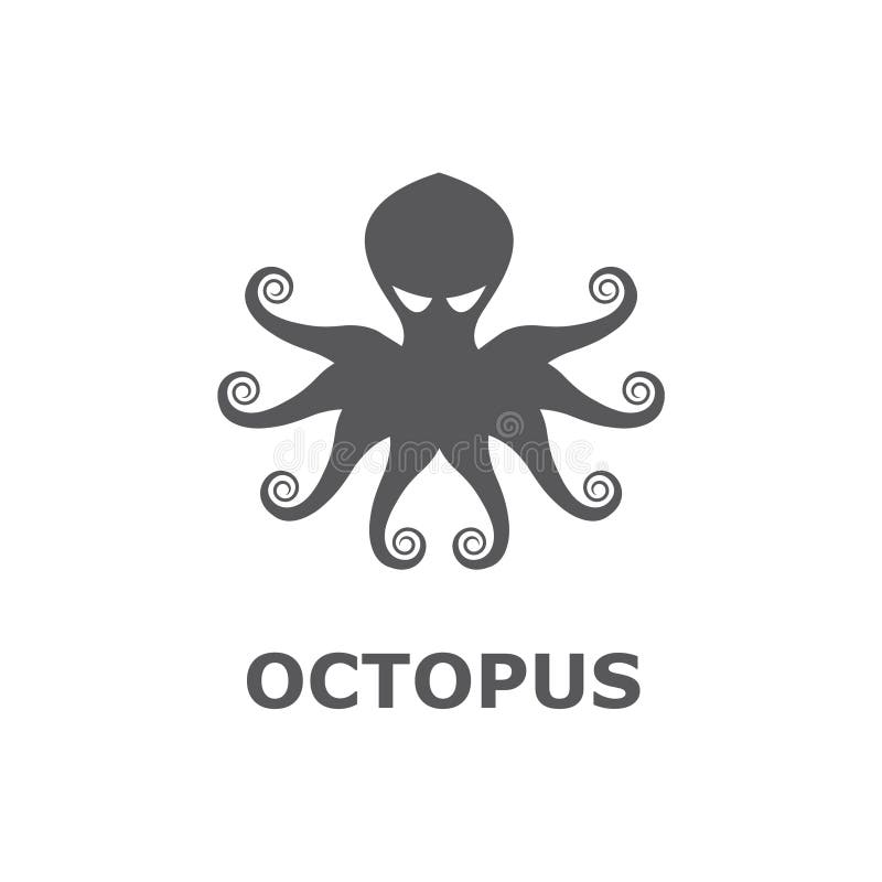 Icon of octopus stock vector. Illustration of sign, icon - 119817959
