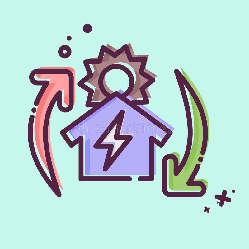 Icon Off the Grid. Related To Solar Panel Symbol. MBE Style Stock ...