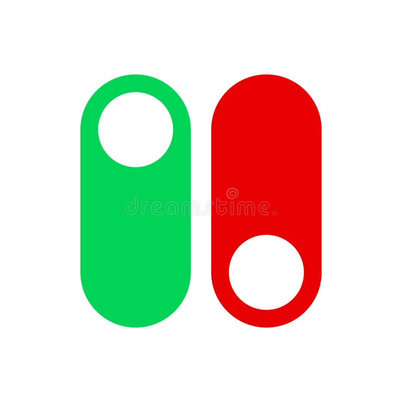On Off Switch Button Icon Vector on White Background Stock Vector ...