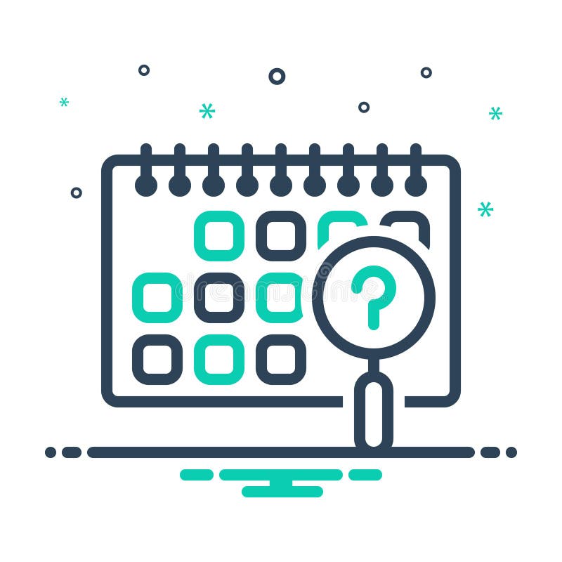 Mix Icon for Often, Oftentimes and Calendar Stock Vector - Illustration ...