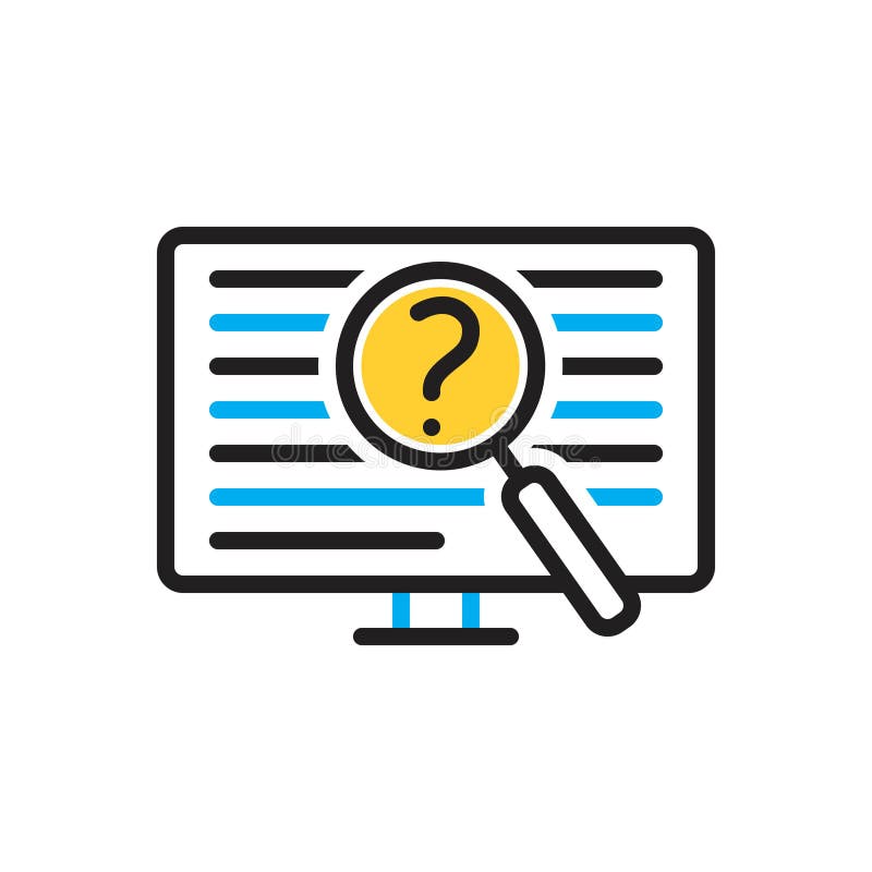 Multi Color Icon for Often, Oftentimes and Digital Stock Illustration ...